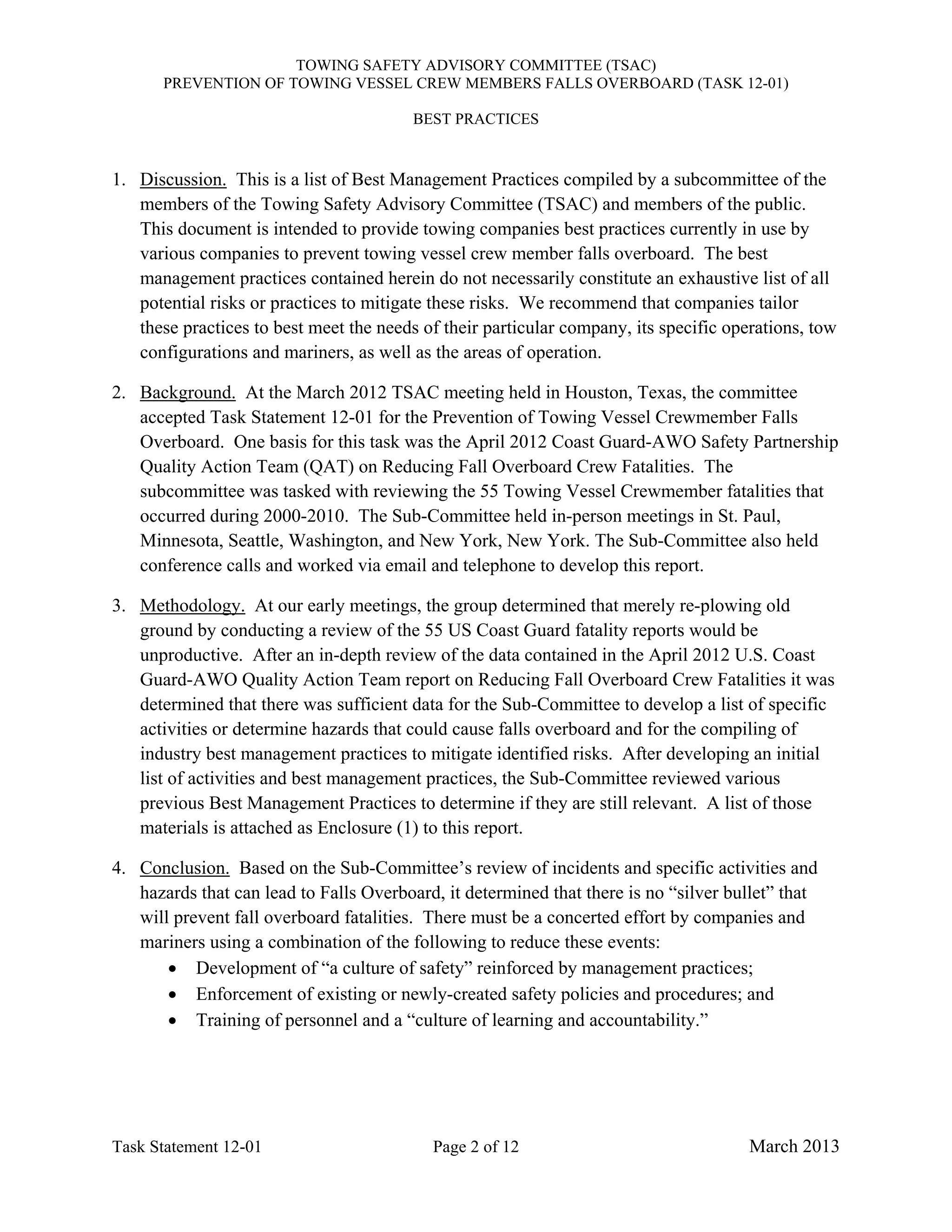 TSAC Fall Prevention Best Practices | PDF