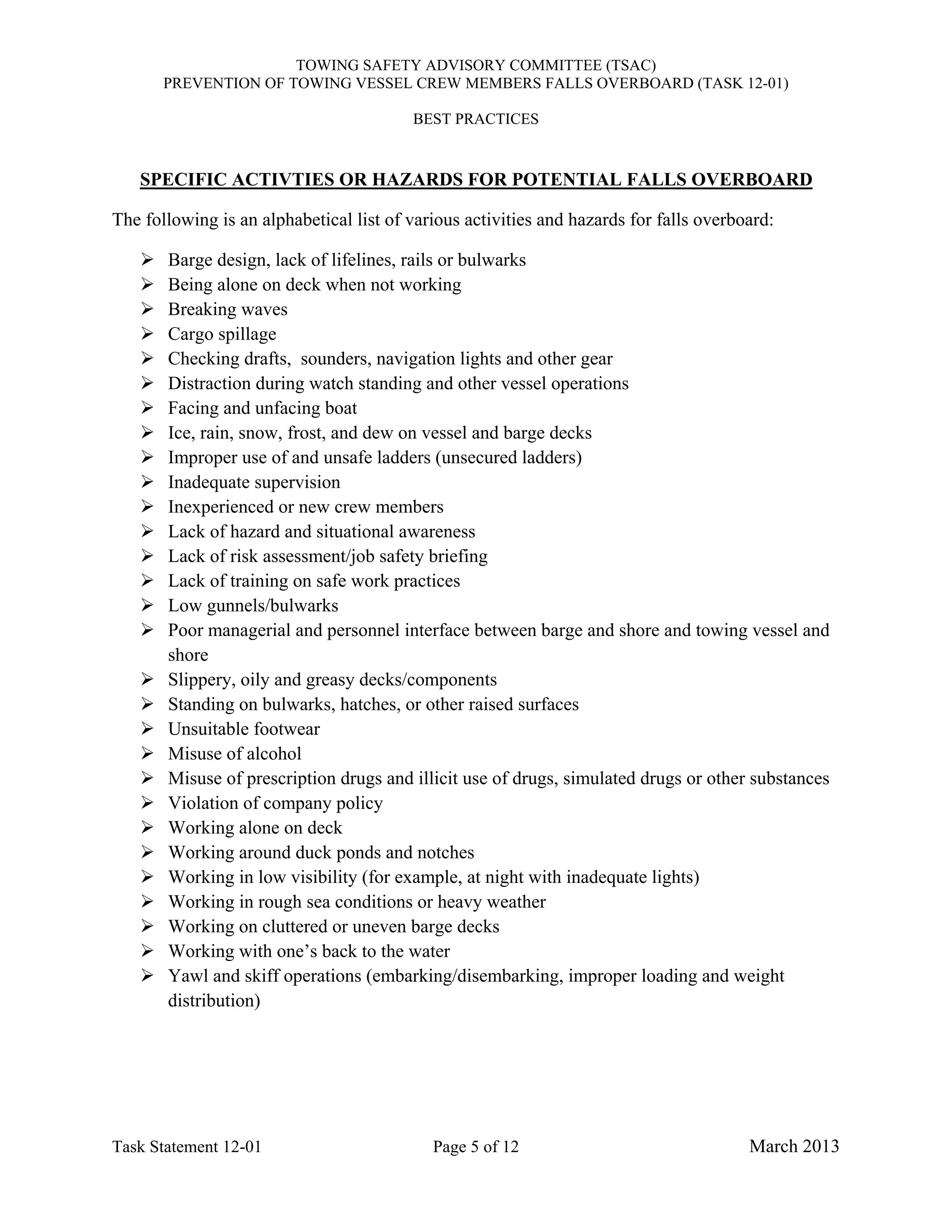 TSAC Fall Prevention Best Practices | PDF