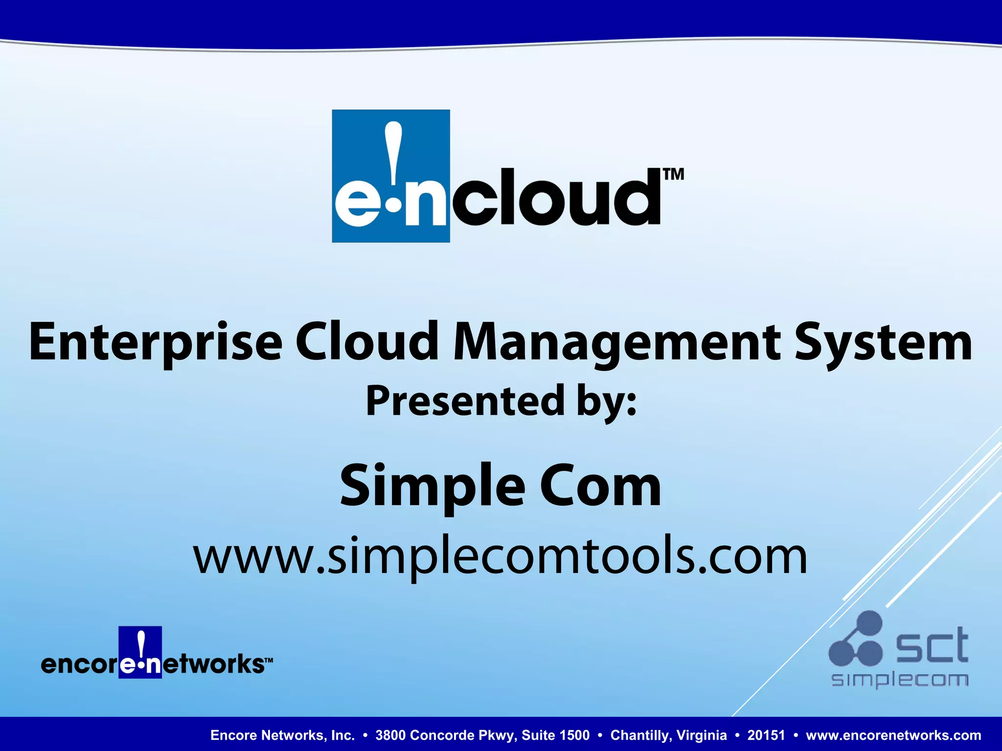 EnCloud intro - 2016 | PPT