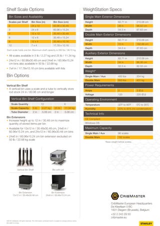 CribMaster WeighStation | PDF