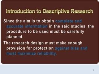 Non Experimental Descriptive Study | PPTX