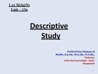 Non Experimental Descriptive Study | PPT