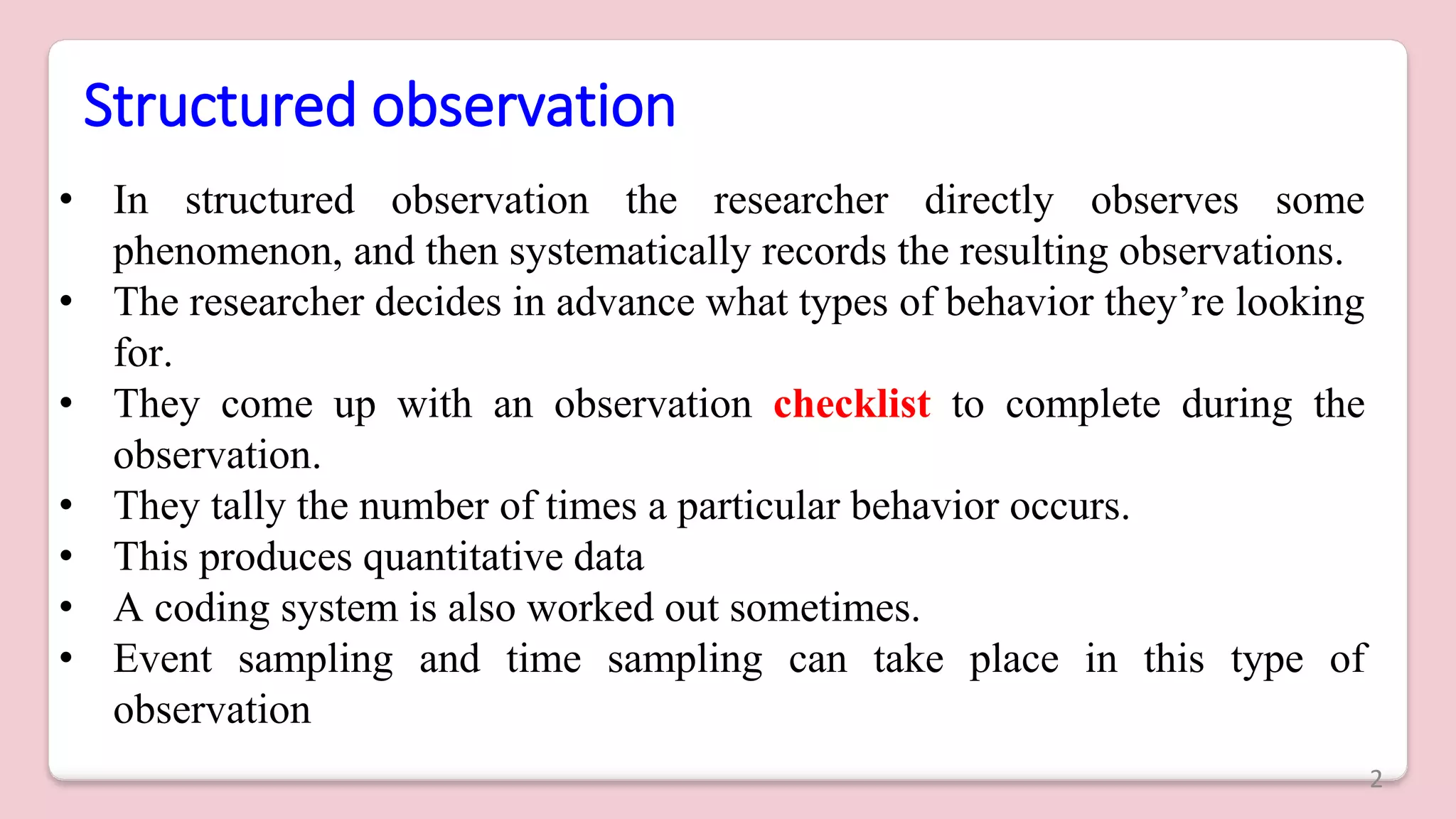 Structured Observation .pptx