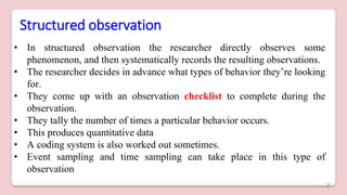 Structured Observation .pptx | Science