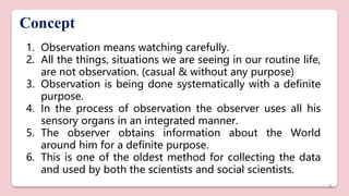 Structured Observation .pptx | Science