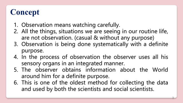 Structured Observation Pptx Science