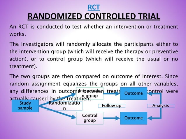 RCT Design .pptx | Medical Health