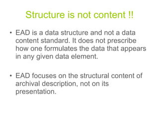 Encoded Archival Description (EAD) | PPT