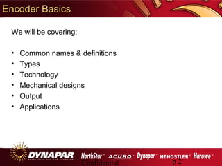 Encoder basics | PPT
