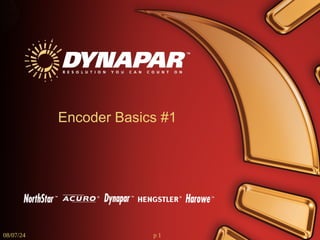Basics of encoders DynAPAR.......................... | PPT