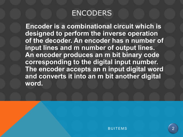 Encoder and decoder | PPTX