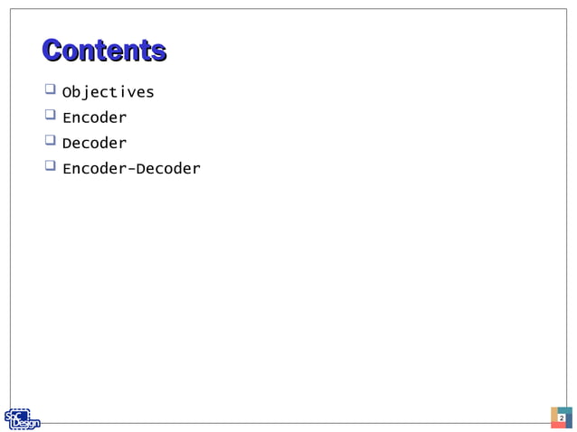 Encoder decoder | PPT