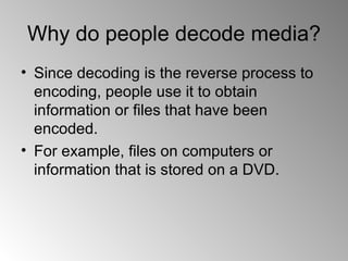 Encoders and Decoders | PPT