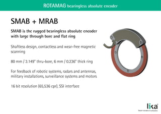 Encoders for Robotic Systems, Motors & OEM Applications - Lika ...