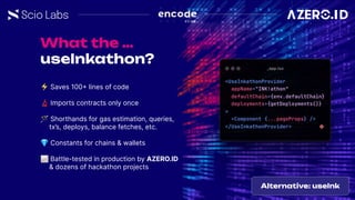 Scaffold your dApp with ink!athon | PPT