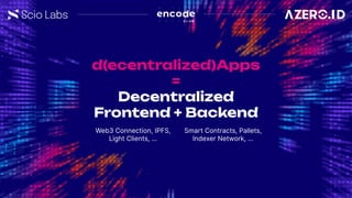 Scaffold your dApp with ink!athon | PPT