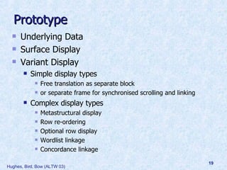 Encoding and Presenting Interlinear Text Using XML Technologies | PPT
