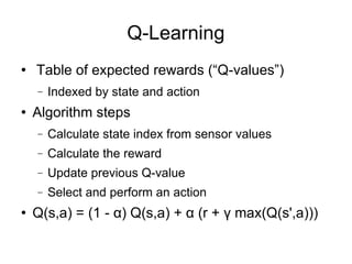 Encoding Robotic Sensor States for Q-Learning using the | PPT