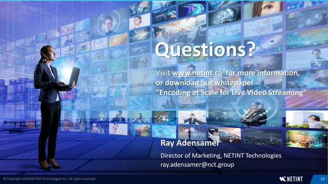 Encoding at Scale for Live Video Streaming | PPT