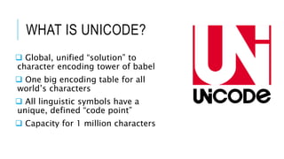 Encoding Nightmares (and how to avoid them) | PPT