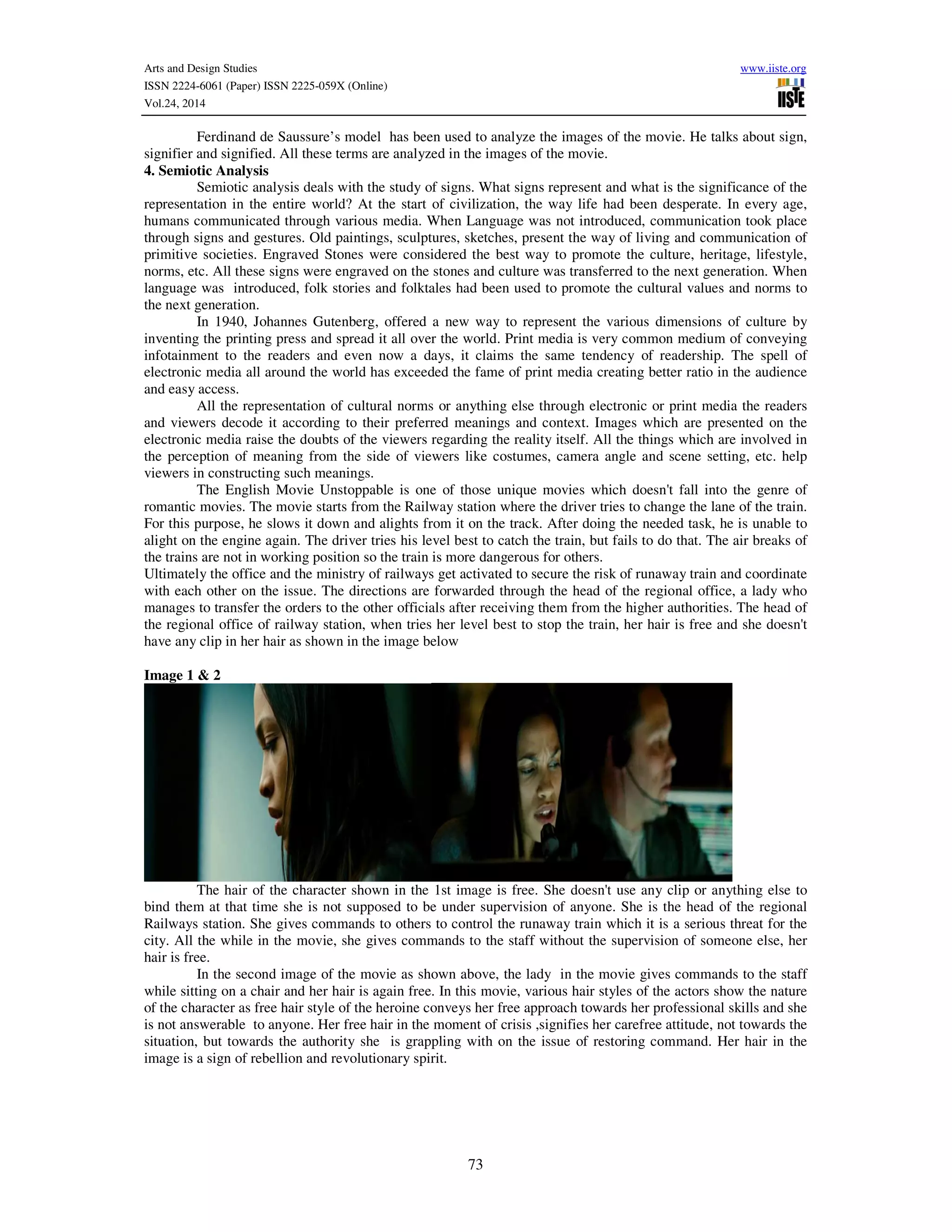 Encoding signifieds of hairstyles in the movie ‘unstoppa | PDF