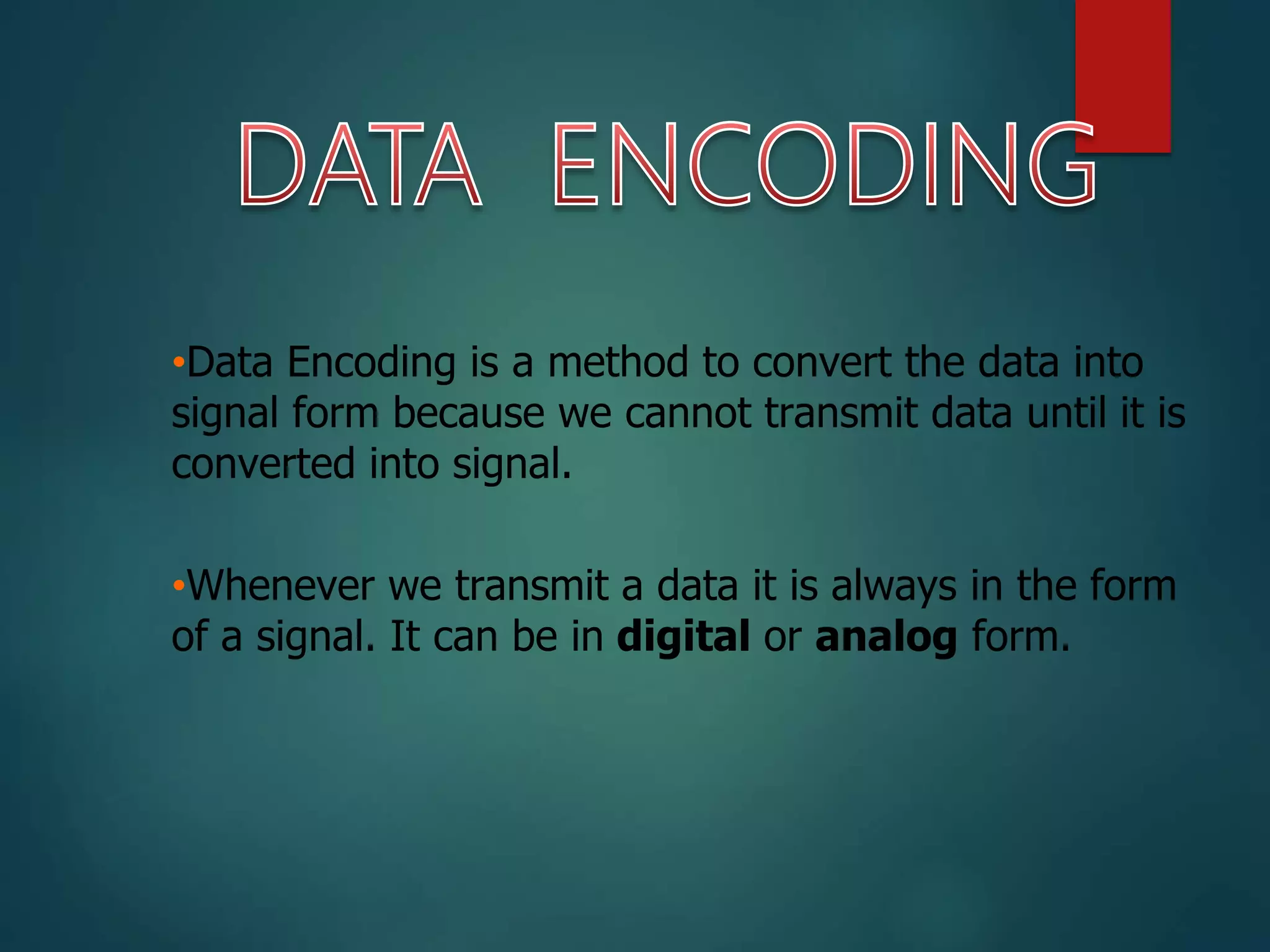 Encoding techniques | PPTX