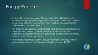 Enco Group Q3, 2017 - Tanzania coal mine and clean power presentation | PDF