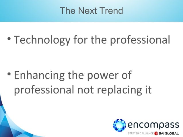 Encompass ATSA2013 Slides - Steve Karro | PPT