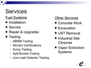 AST and UST Fuel Systems Presentation | PPT