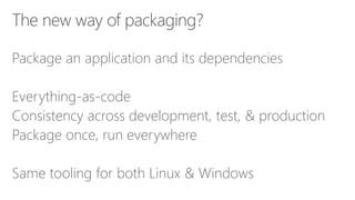 Containers in the Microsoft ecosystem | PPTX | Operating Systems | Computer Software and ...