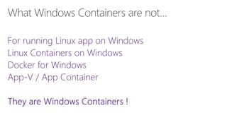 Containers in the Microsoft ecosystem | PPTX | Operating Systems | Computer Software and ...