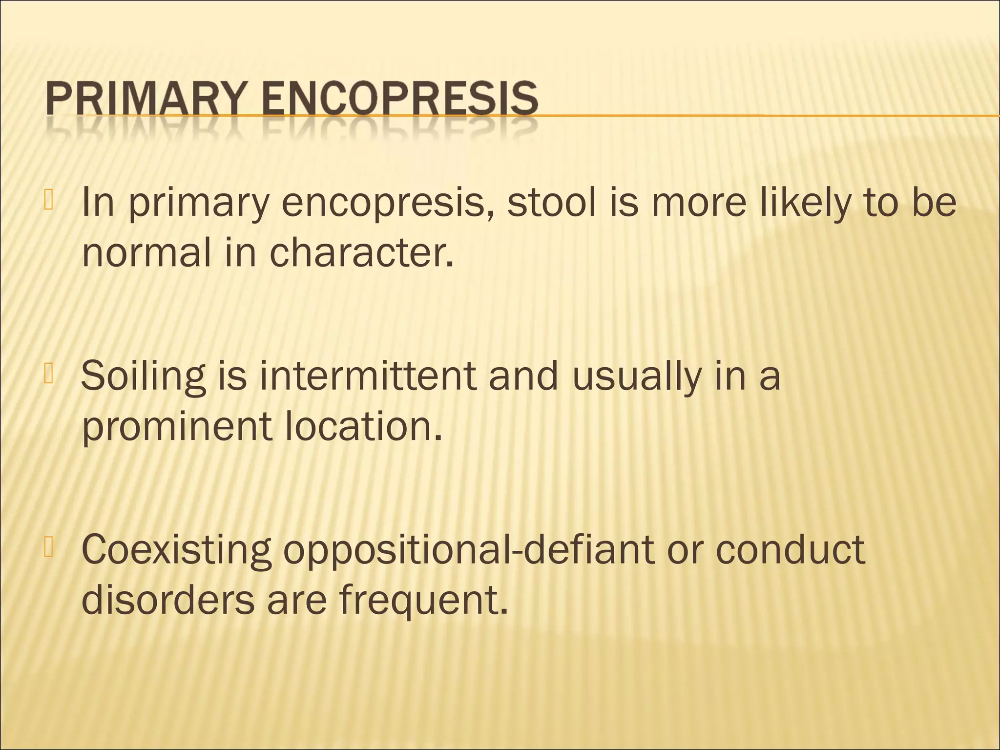Encopresis | PPT