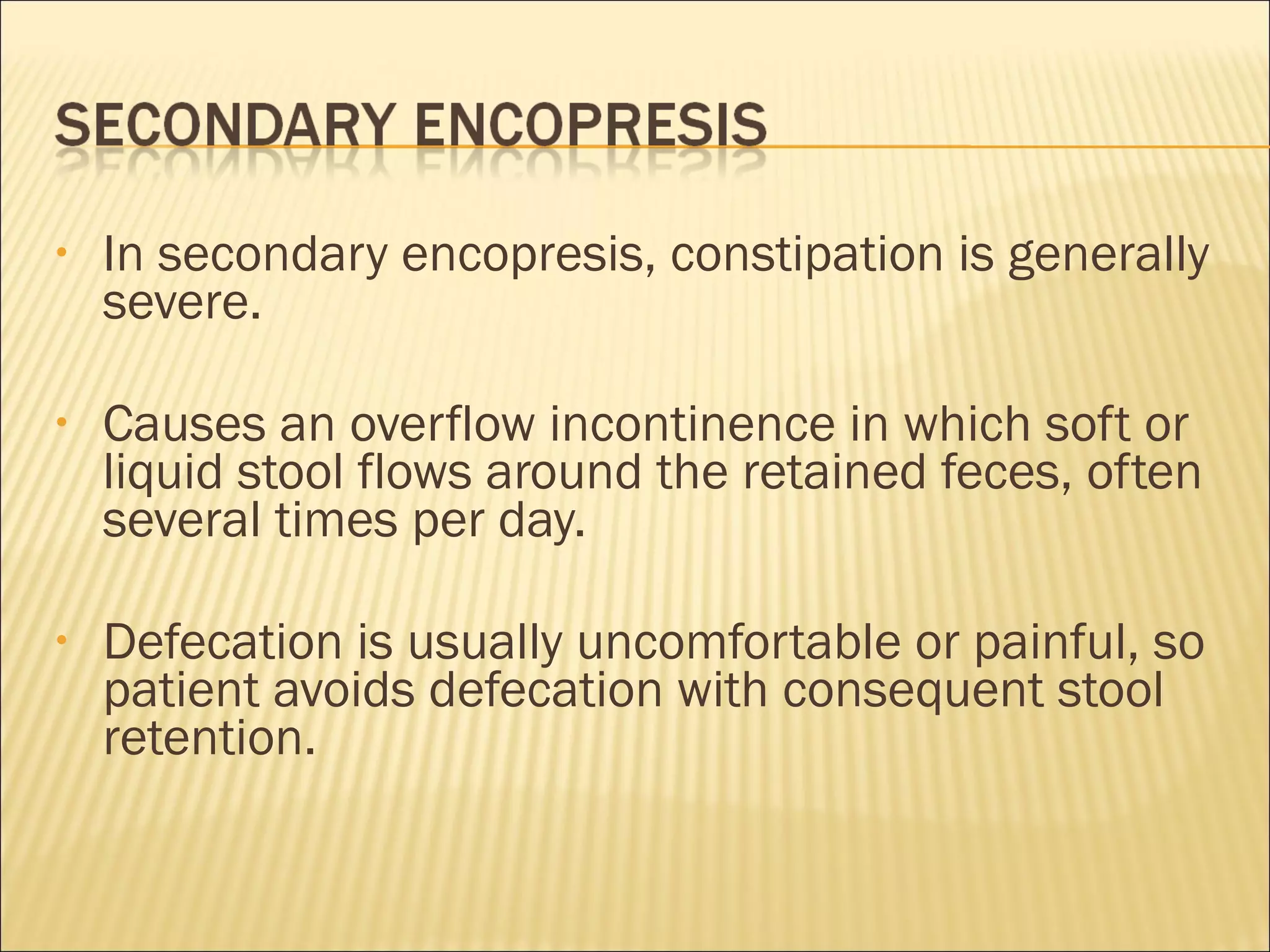 Encopresis | PPT