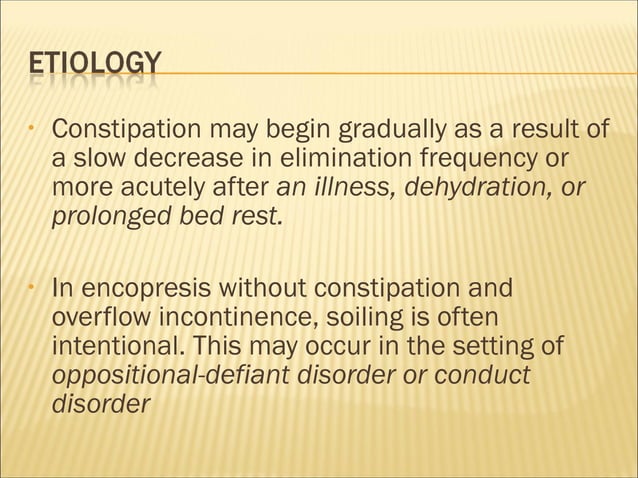 Encopresis | PPT