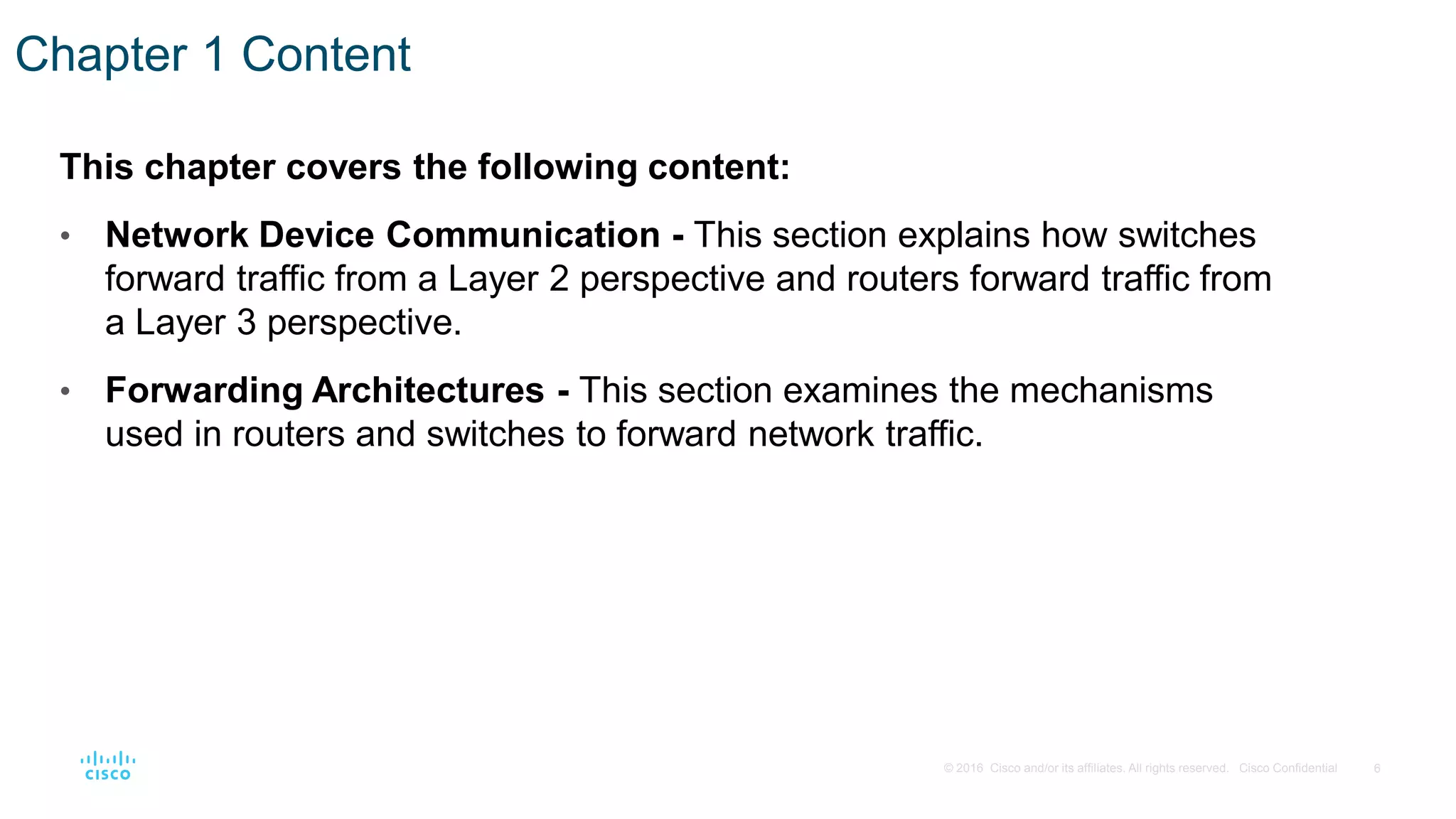 Encor chapter 1_packet forwarding | PPTX