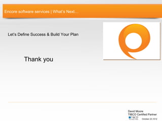 Encore Tibco AMX BPM Architecture | PPT | Business Utilities | Business