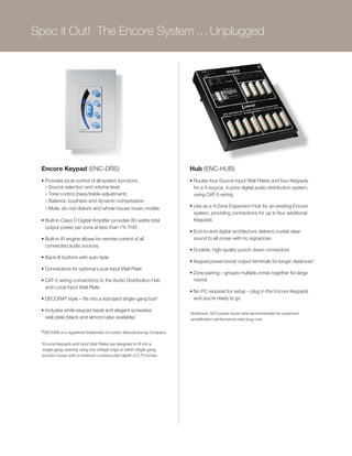 Encore Sales Brochure & Dealer Flyer | PDF