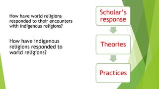 ENCOUNTER BETWEEN WORLD RELIGIONS AND INDIGENOUS RELIGIONS.pptx ...