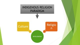 ENCOUNTER BETWEEN WORLD RELIGIONS AND INDIGENOUS RELIGIONS.pptx ...