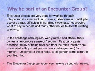 Encounter group | PPTX