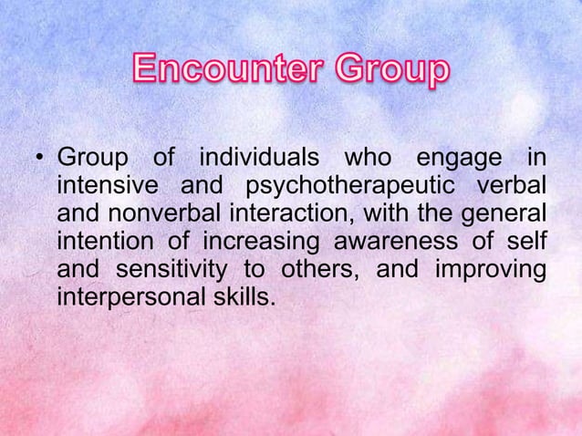 Encounter group | PPTX