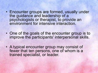 Encounter group | PPTX