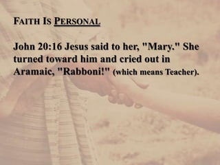 Mary Magdalene and Faith | PPTX