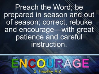 ENCOURAGE | PPT