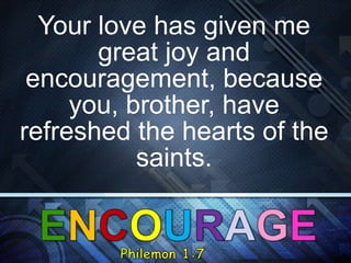 ENCOURAGE | PPT