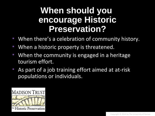 Encouraging Historic Preservation ppt | PPT