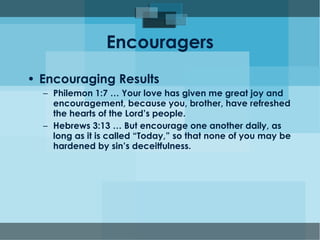 Encouragers | PPT