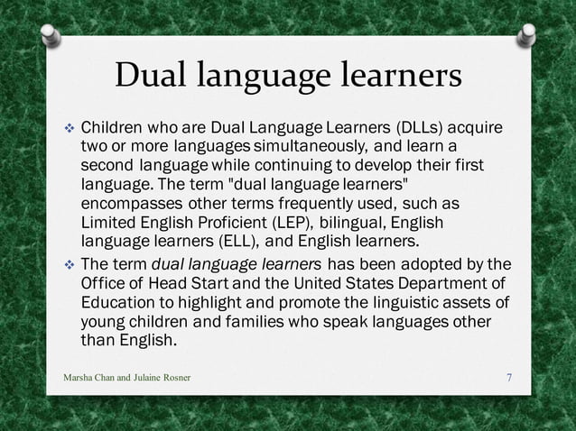 Encouraging adult English learners to help children become bilingual | PPT