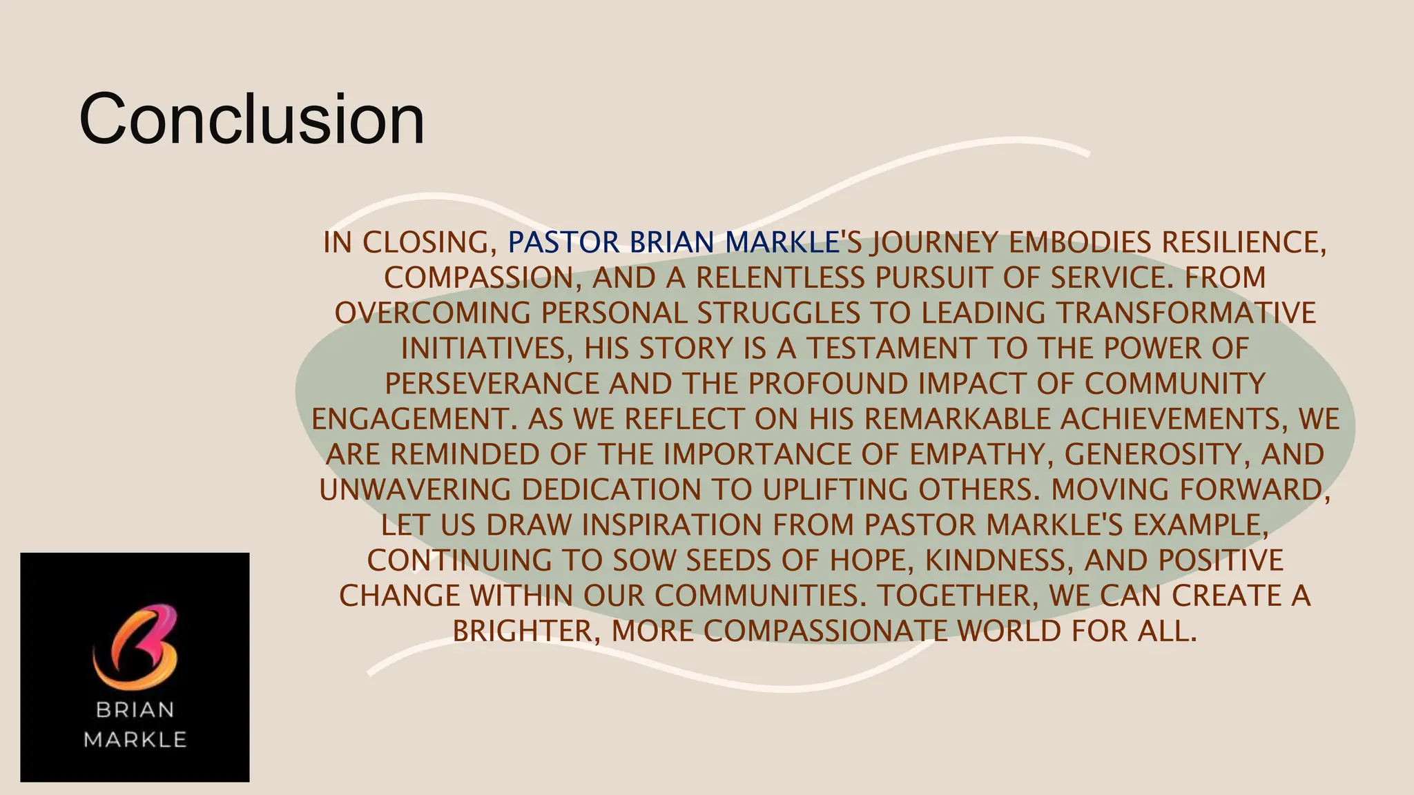 Encouraging Communities: Pastor Brian Markle's Inspiring Journey in ...