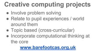 Encouraging computational thinking in the primary classroom | PPT